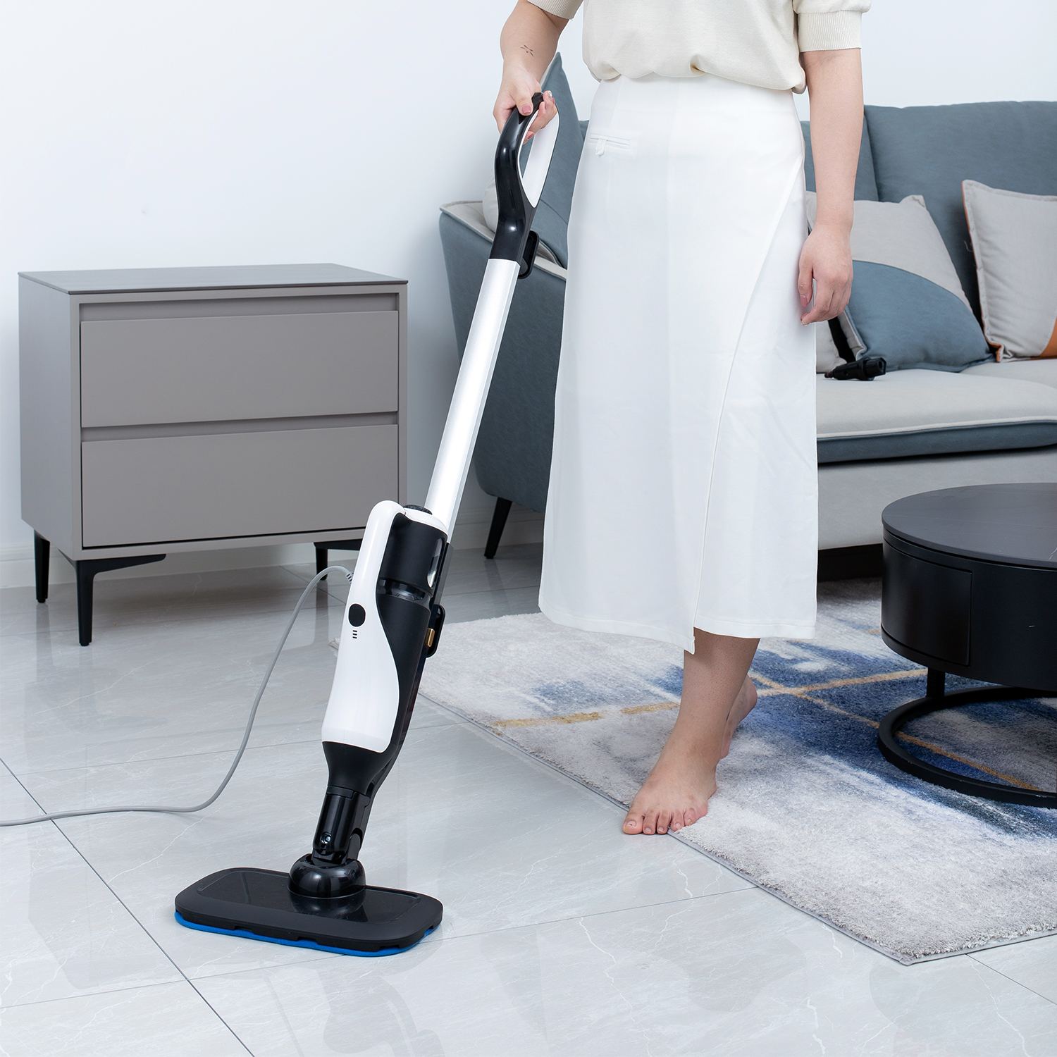 Upright Floor Steam Vacuum Cleaner